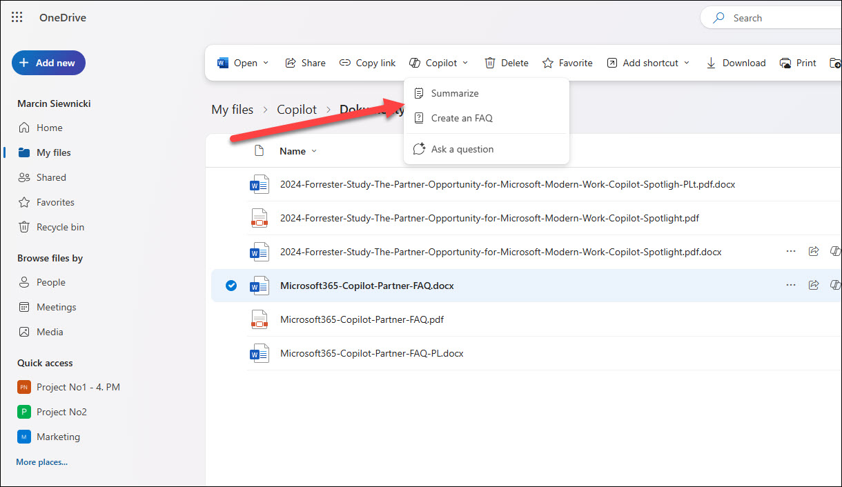 Overview of Copilot in OneDrive – Modern Workplace.site