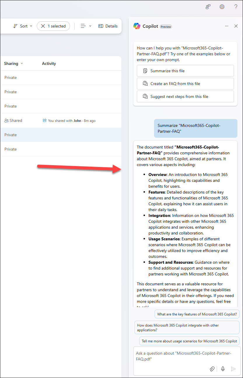 Overview of Copilot in OneDrive – Modern Workplace.site
